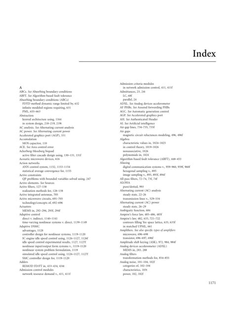 Index 2003 The Electrical Engineering Handbook Pdf Electrical Network Antenna Radio