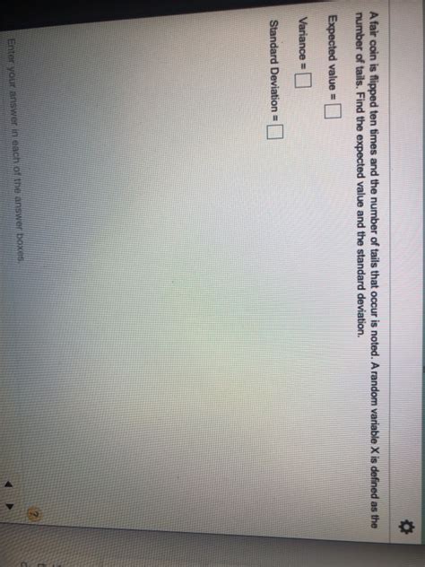 Solved A Fair Coin Is Flipped Ten Times And The Number Of Chegg