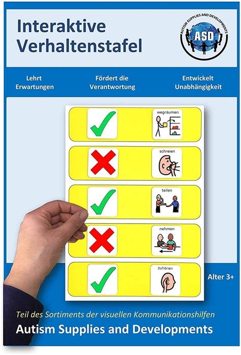 Plastic Visual Interactive Behaviour Board German Bigamart