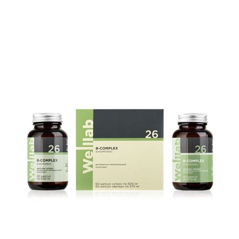 Welllab B-complex, 2 упаковки по 60 капсул - купить в Москве