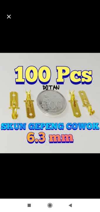 Biji SKUN KONEKTOR GEPENG COWOK SKUN MALE TERMINAL SKUN GEPENG Lazada Indonesia