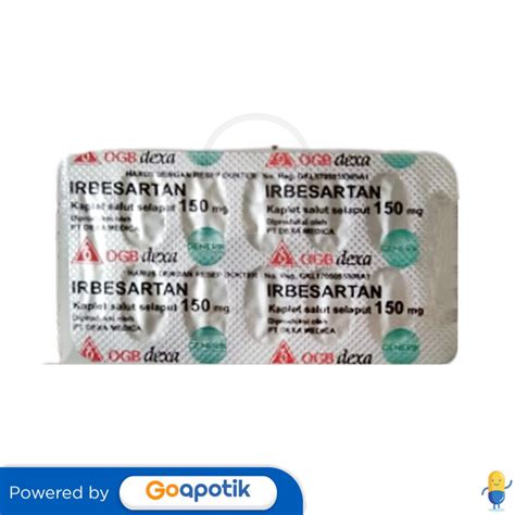 Ulasan Produk Irbesartan Ogb Dexa Medica 150 Mg Strip 10 Kaplet