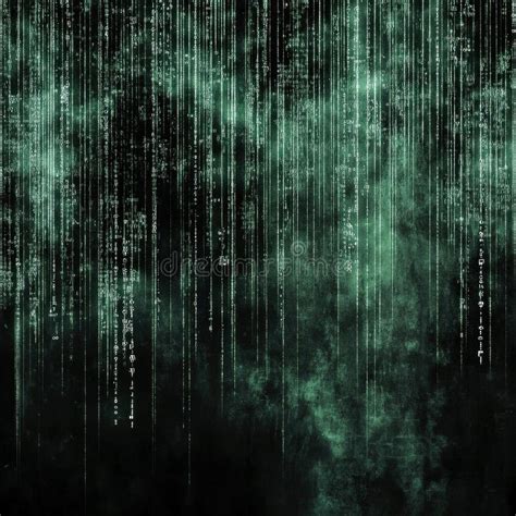 Digital Rain Matrix Code Background Stock Illustration Illustration Of Abstract Matrix