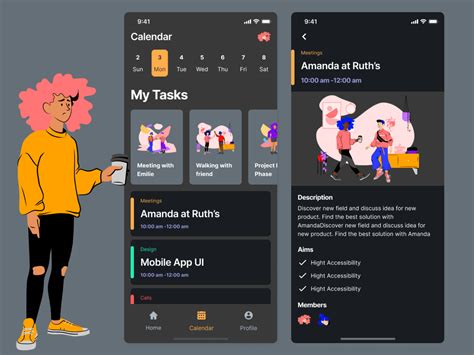 Mobile Ui Productivity App To Do Planner By Anna Asoldesign On