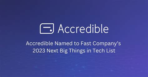 Accredible On Linkedin We Made It Thank You Fast Company For