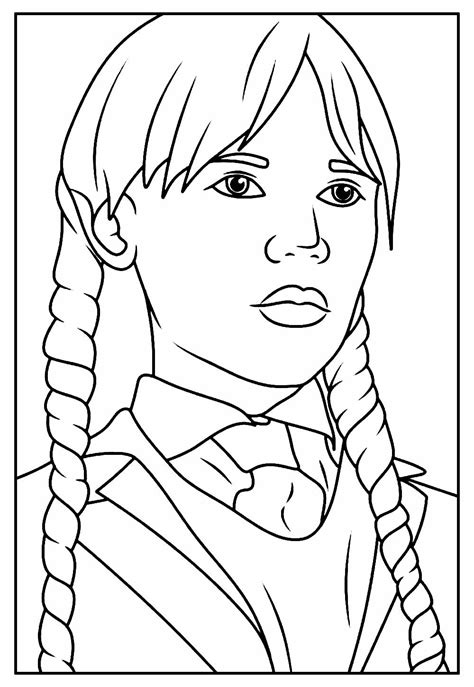 Desenhos Da Wandinha Para Imprimir E Colorir Vrogue Co