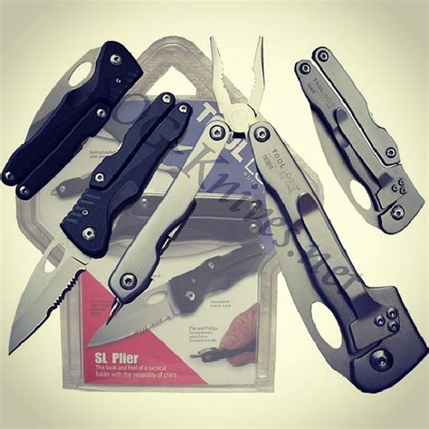 The Tool Logic Sl Plier Model Slply Has A 3 Partially Serrated Knife