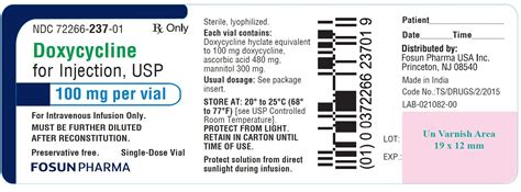 Doxycycline Injection Package Insert Doxycycline Injection Package Insert