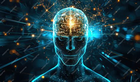 Premium Photo Illuminated Visualization Of Human Brain Activity Neural Connections And