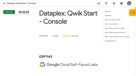Dataplex Qwik Start Console GSP1143 YouTube