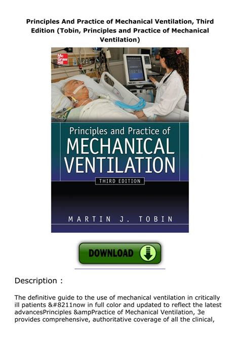 PDF READ Principles And Practice Of Mechanical Ventilation Third
