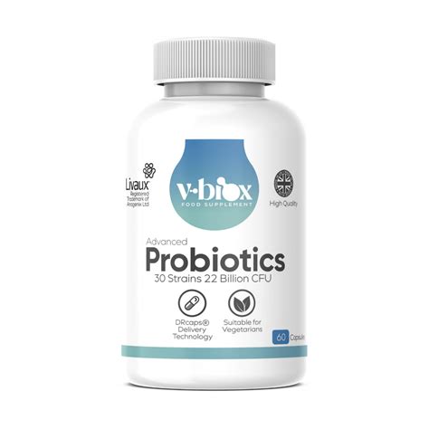 Probiotic Complex 60 Capsules 30 Strains And 22 Billion Cfu V Biox