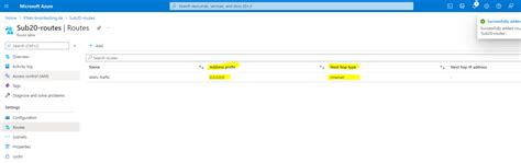 Azure VNet Routing Matrixpost Net
