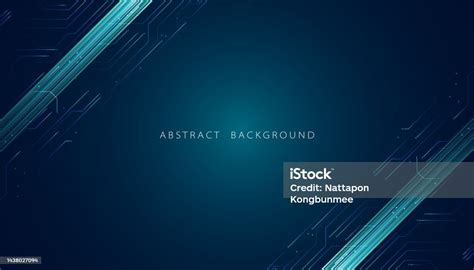 추상적인 배경 기술 밝은 파란색 녹색 고속 조명 효과 디지털 고속 움직임 하이테크 파란색 배경에 미래적입니다 배경 주제에 대한 스톡 벡터 아트 및 기타 이미지 Istock