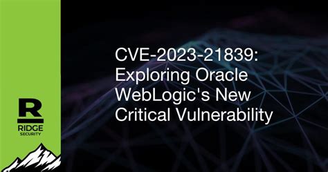 Nathan S On Linkedin Cve 2023 21839 Exploring Oracle Weblogics