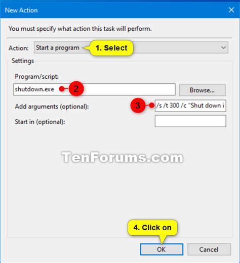 Automatically Shut Down Computer At Scheduled Time In Windows 10