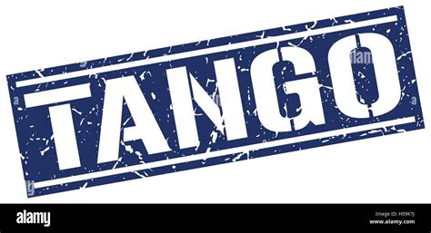 Tango Square Grunge Stamp Stock Vector Image Art Alamy
