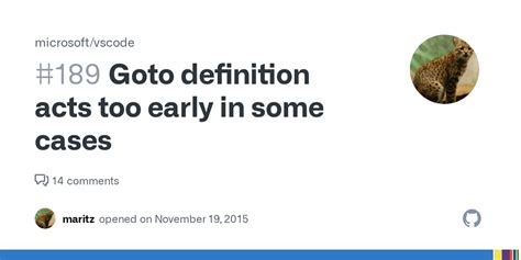 Goto Definition Acts Too Early In Some Cases · Issue 189 · Microsoft
