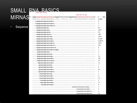 Ppt Small Rna Analysis Powerpoint Presentation Free Download Id