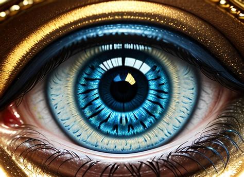 Premium Photo Intricately Detailed Fractal Of Human Eyes