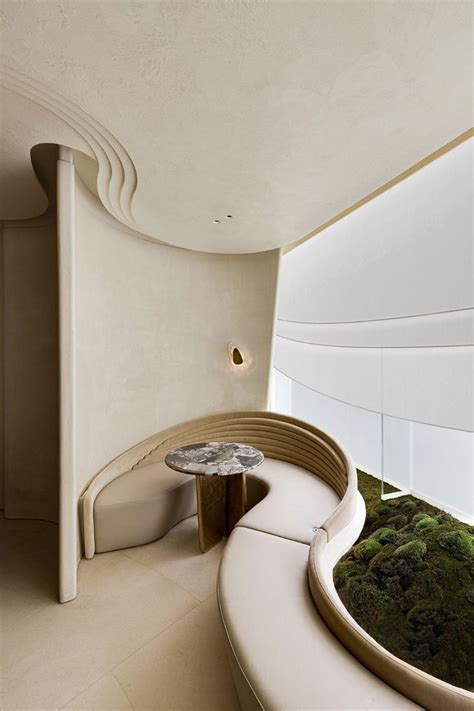 Nelson Chow Designs A Vip Lounge In Hong Kong As An Abstract Echo Of Nature Yatzer Interior