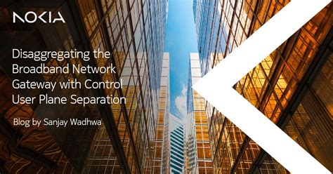 Disaggregating The Broadband Network Gateway With Control User Plane
