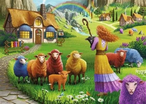 Pasterka Ze Swoimi Owcami Puzzle Online