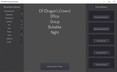 NSFW Idea Generator By Erochi