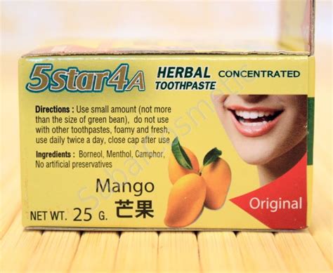 Зубная паста "Манго" 5Star4a Herbal toothpaste mango - купить, цена, отзывы