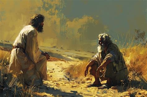 Bartimaeuscallingjesushealing Premium Ai Generated Image