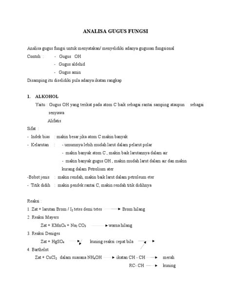 Analisa Gugus Fungsi Pdf