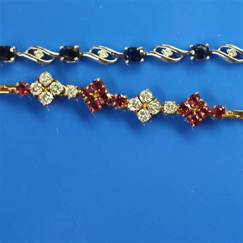 Bonhams Two Gem Set Bracelets 2