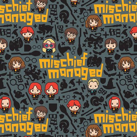 Kawaii Harry Potter Flannel Kawaii Flannel By The Yard Hawk Ridge