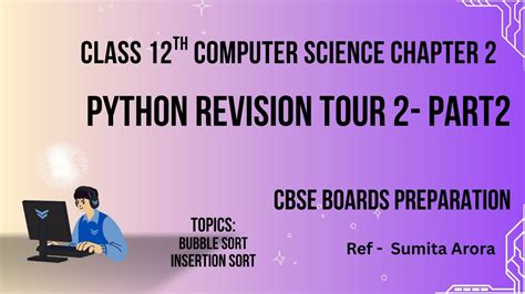 Class 12 Computer Science Chapter 2 Python Revision Tour 2 Part 2