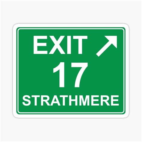 Exit 17 Strathmere Sticker By Dodgemdesigns Redbubble
