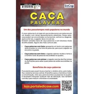 Livro Caça palavras Ed 55 Médio Difícil Diversão