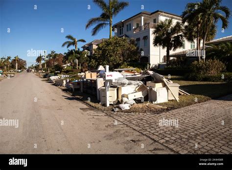 Naples Florida Usa September 28 2022 News Debris Including