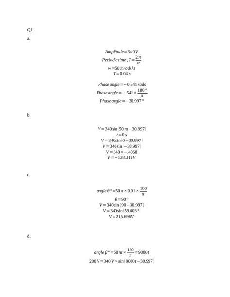 Calculation And Graphs For Engineering Mathematics Desklib