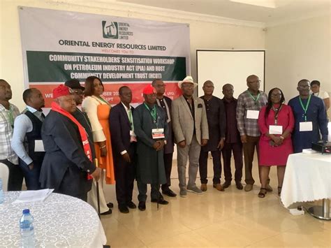Host Community Oriental Energy Adopts PIA Regulations For Tangible
