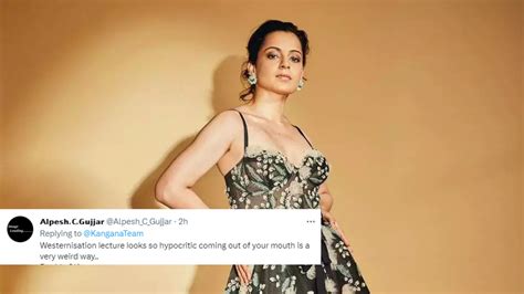 Kangana Ranaut Criticizes Westernization Of Indian Culture Twitter