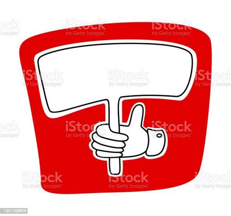 광고 손이 비문에 흰색 배경이 있는 접시를 들고 있습니다 만족해 하다 실루엣 플랫 벡터 그림입니다 교육에 대한 스톡 벡터 아트