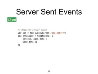 Implement Server Push In Flask Framework Ppt