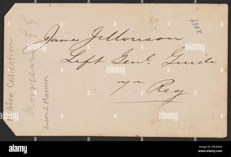 Sergeant James J Morrison Of Co B 7th New York Infantry Regiment In Uniform With Hand On Book