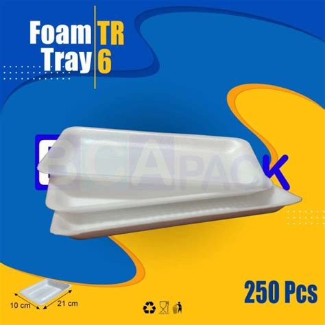 Promo Foam Tray Tr 6 Styrofoam Tray Buah Tr6 250 Pcs Diskon 23 Di
