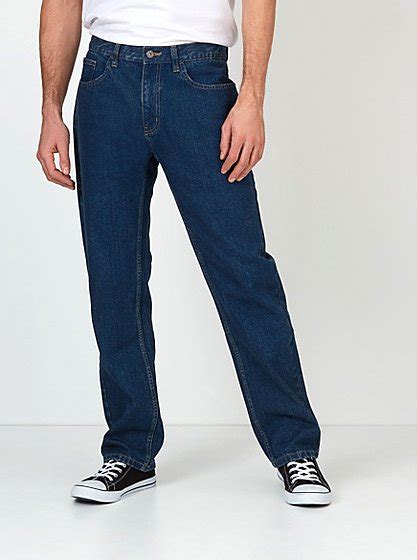 Straight Fit Dark Wash Jeans Men George At Asda