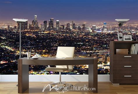Downtown Los Angeles Wallpaper Mural By Magic Murals