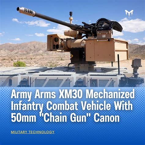 Military Xm30 Vehicles Unleash Apache Like 50mm Cannon Power