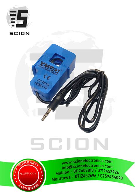 Non Invasive Split Core Current Transformer AC Current Sensor 100A 1V