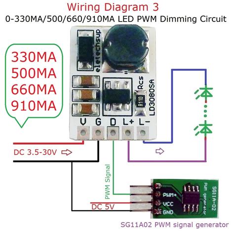 Ld3080sa 660ma 20w Dc 37 30v Pwm Onoff Control Led Driver Module 330