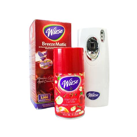 WIESE Kit Dispensador Para Aromatizante De Ambiente En Aerosol MANZANA